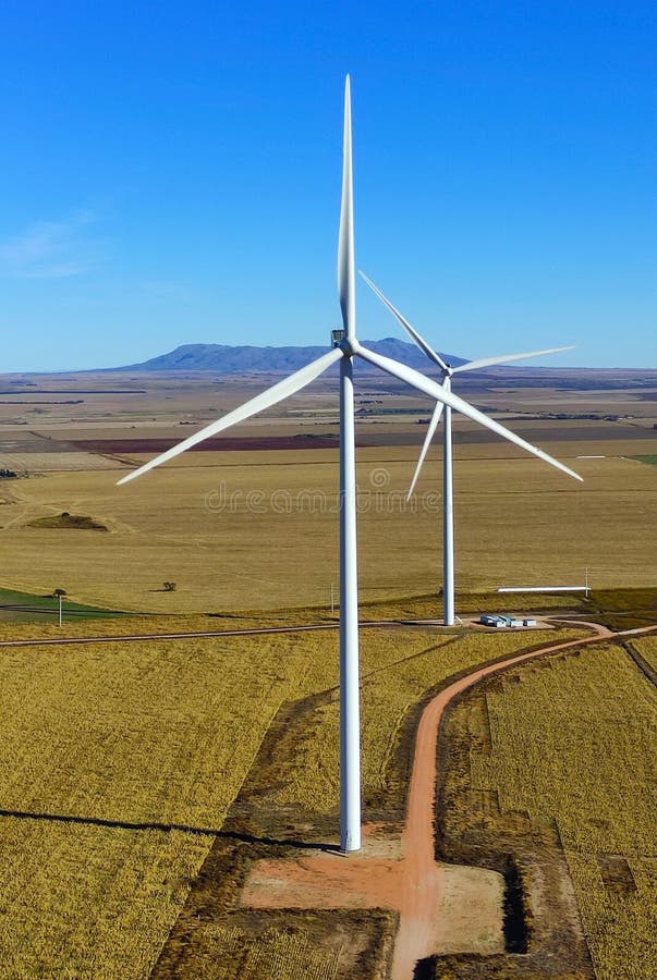 Wind energy wind farm stock image. Image of mill, prairie - 220041795