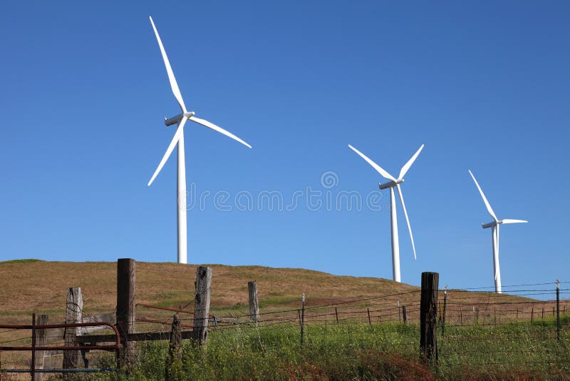 Wind energy technologies. stock photo. Image of nature - 20127100
