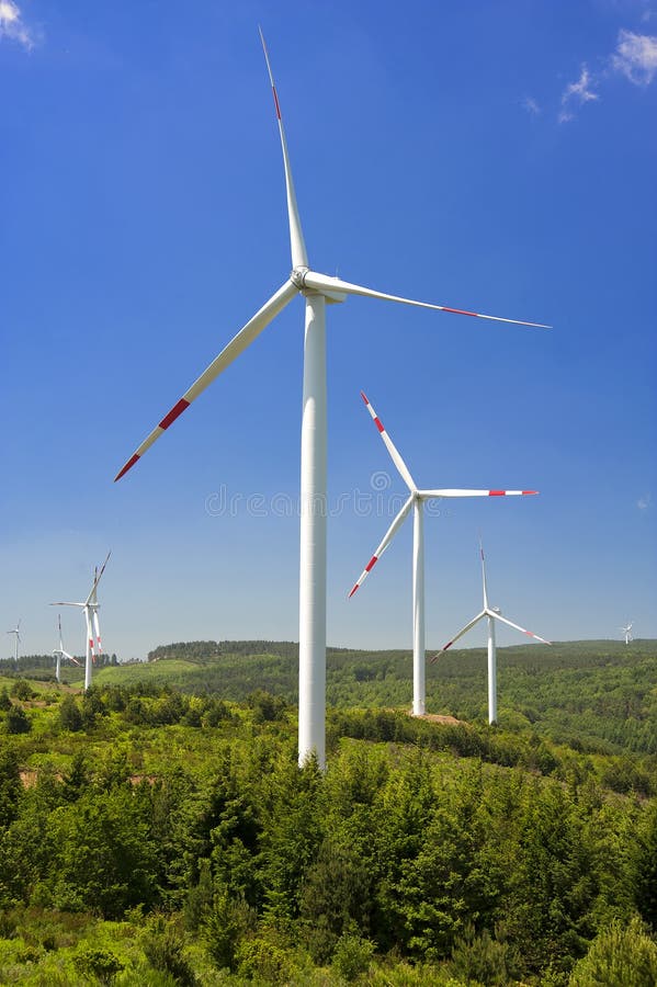 Wind energy,white turbine stock photo. Image of generate - 25503566