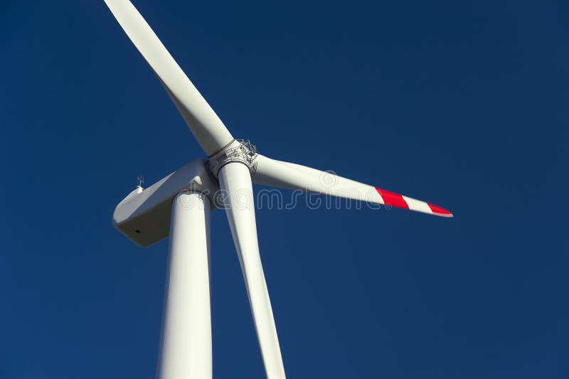 Wind energy,white turbine stock photo. Image of renewable - 25604330