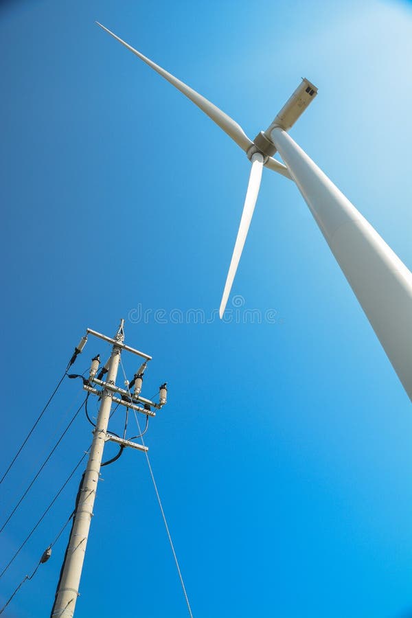 Wind Energy with Windmill stock image. Image of power - 59552291