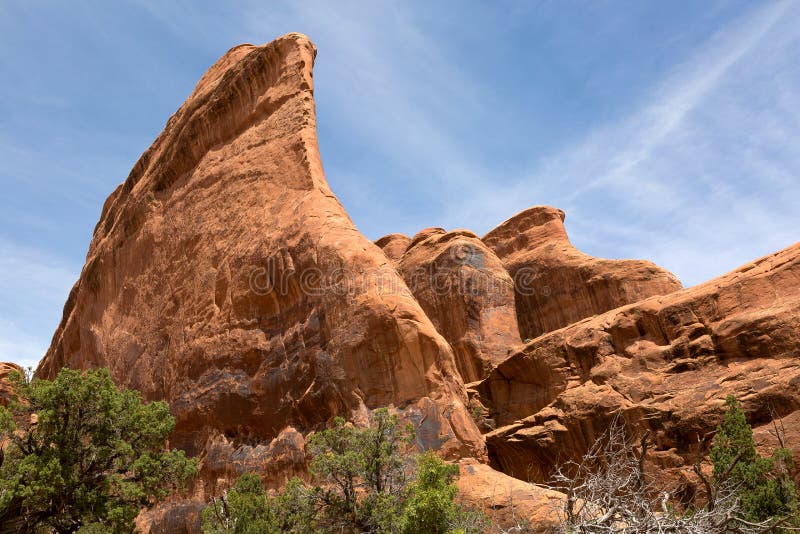 Wind Eroded Red Rock Cliffs Stock Image - Image of nature, preak: 44377209