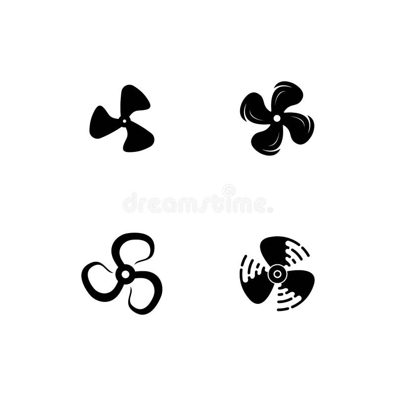 Wind fan logo stock vector. Illustration of white, airflow - 200728066