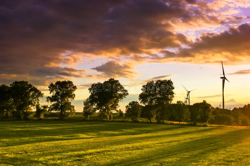 Wind farm stock image. Image of nature, field, mill, energy - 28351859