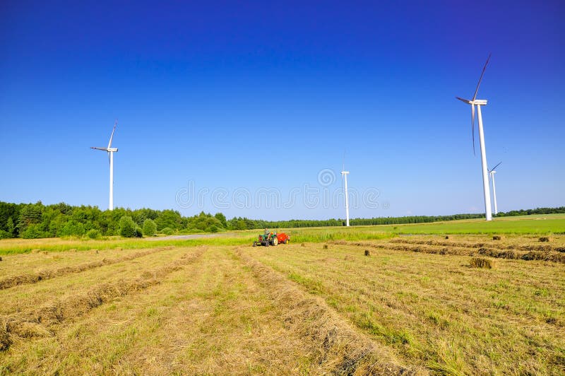 Wind farm stock photo. Image of nature, global, generate - 28354814