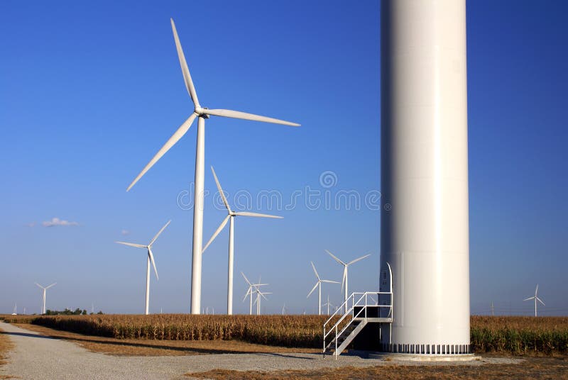 Wind Farm stock photo. Image of environment, propellers - 3258958
