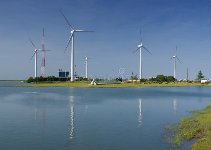Old Windmill & Farm House Stock Photo - Image of field, culture: 5765610