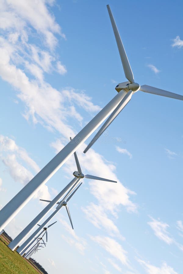 Wind Turbines, Modern Windmills Stock Photo - Image of energy, ecology ...