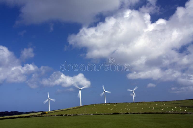 Wind farm stock image. Image of farm, turbines, britain - 9300203