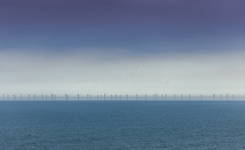 Offshore Wind Farm Brighton Stock Photo - Image of conservation ...