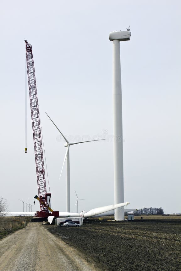 Wind Farm - construction stock photo. Image of indianapolis - 19224294