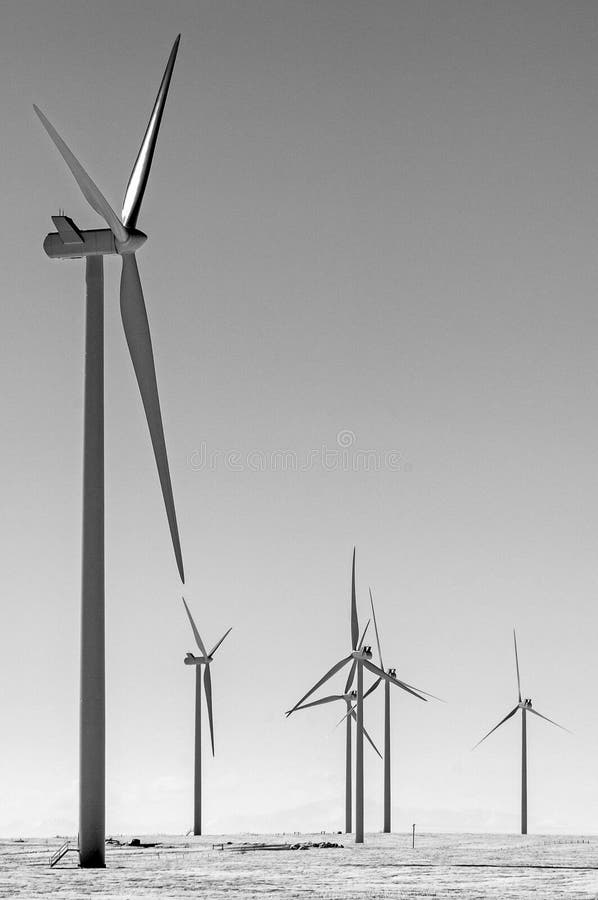 A Wind Farm in Eastern Colorado Stock Image - Image of culture ...