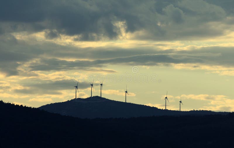 Wind Farm in Turkey stock photo. Image of energy, windfarm - 43774996