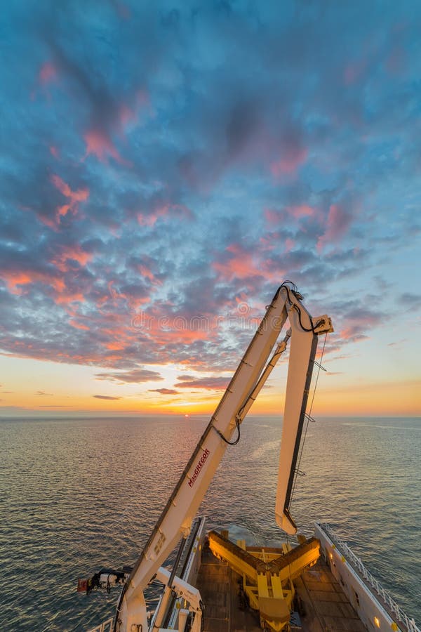 Wind Farm Project with the Offshore Vessel Siem Ruby Editorial ...