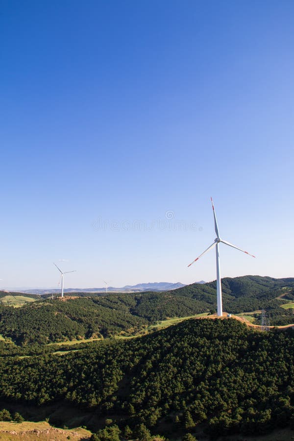 Wind farm stock image. Image of nature, blue, supply - 43951137