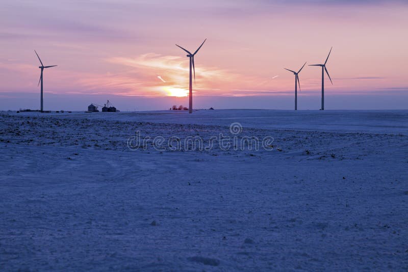 Wind Turbine In Downtown Cleveland Stock Photo - Image of building ...