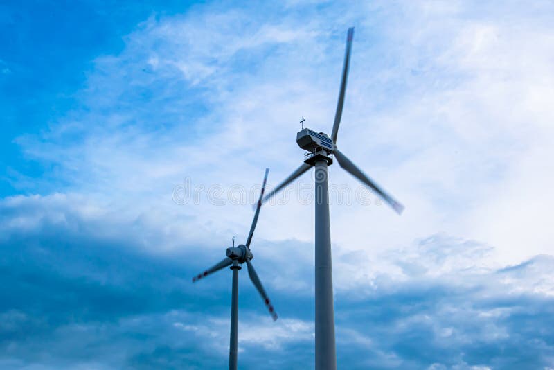 Wind Farm, Windmill. Electric Generator Stock Photo - Image of ...