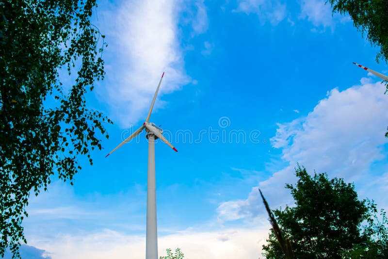Wind Farm, Windmill. Electric Generator Stock Photo - Image of ...