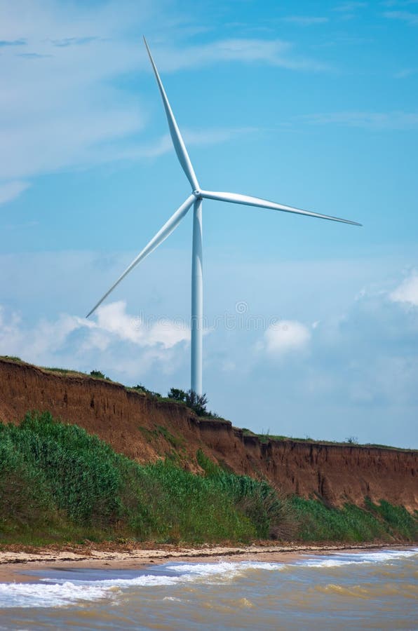 Wind farms stock photo. Image of seascape, wind, steep - 271988532