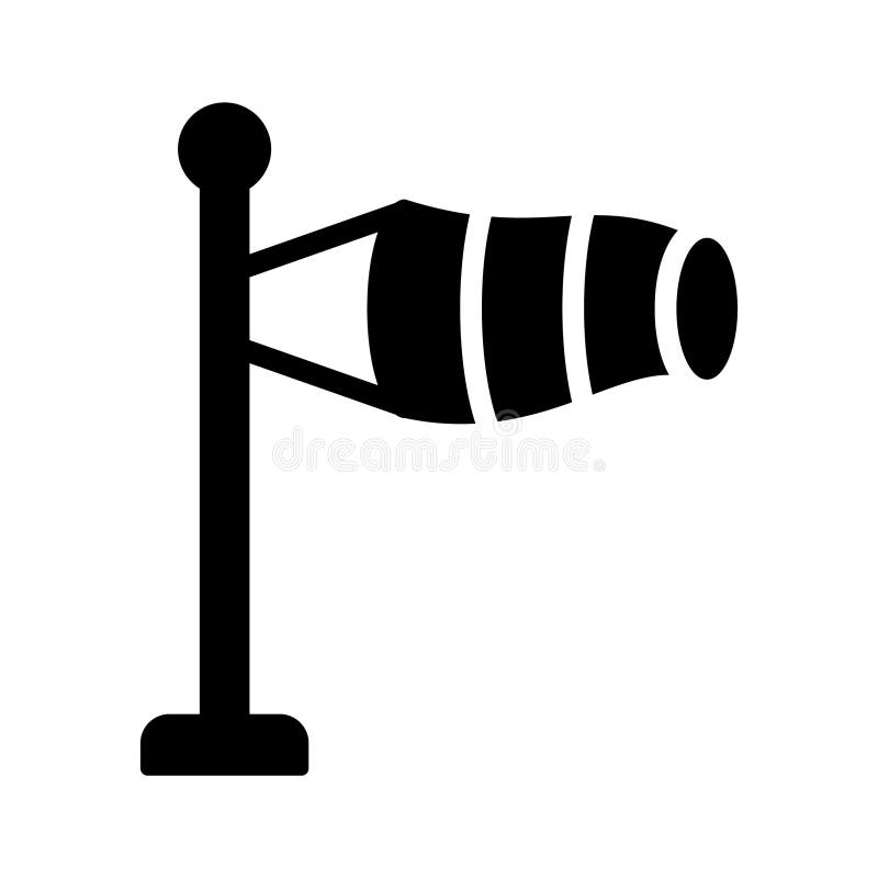 A Wind Flag Indicating Wind Speed and Direction, Commonly Used in ...