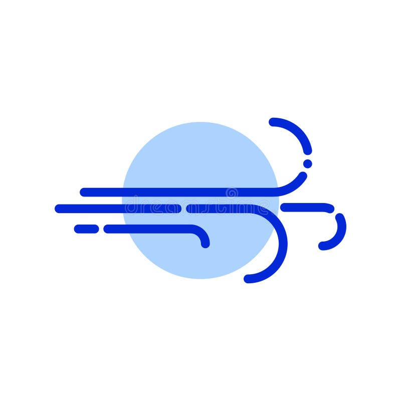 Wind, Forecast, Weather, Blow Fully Editable Vector Icon Stock Vector ...