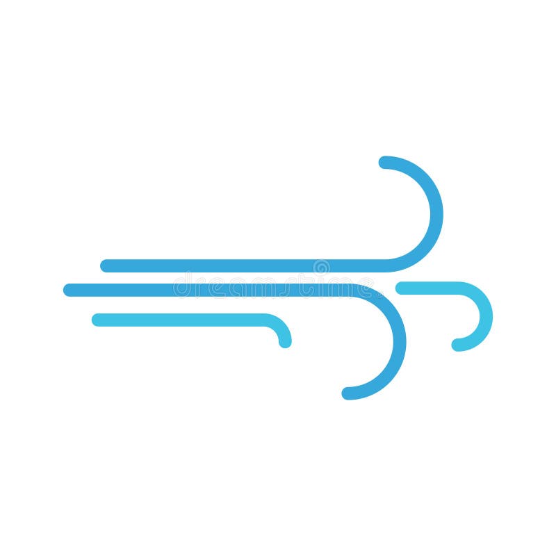 Wind, Forecast, Weather, Blow Fully Editable Vector Icon Stock Vector ...