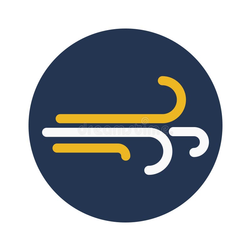 Wind, Forecast, Weather, Blow Fully Editable Vector Icon Stock Vector ...