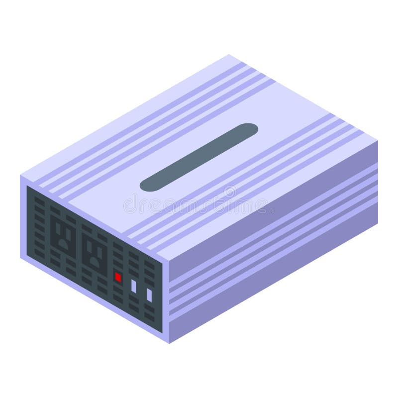 Wind Generation Energy Invertor Icon Isometric Vector. Power Controller ...