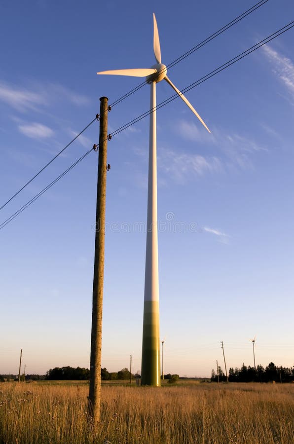 Wind generator stock photo. Image of gold, generator, environment - 7205870