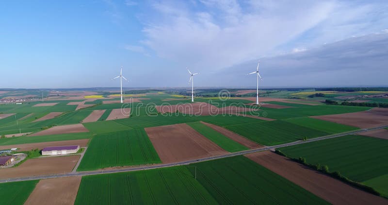 Wind Generator in the Field, Alternative Energy, Wind Turbines in a ...