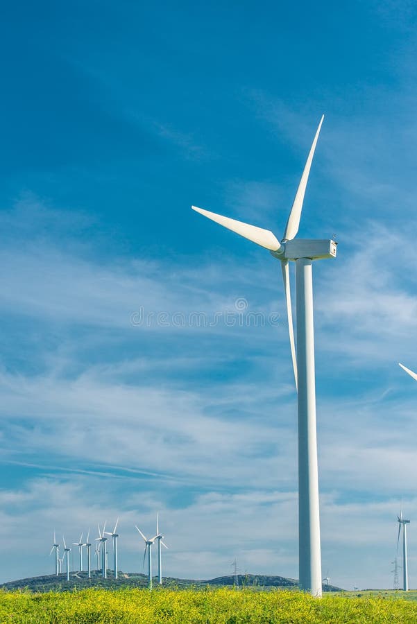 Wind generator in a field stock image. Image of landscape - 57444975