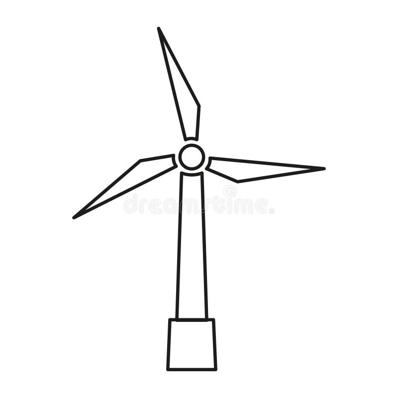 Wind Generator Icon. Simple Vector Illustration. Stock Vector ...