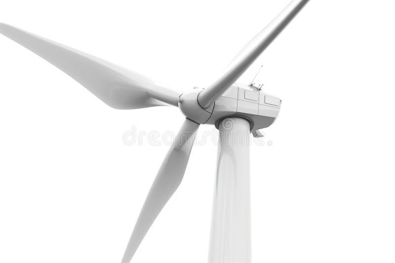 Wind Generator on a White Background, Isolate. AI Generated Stock ...