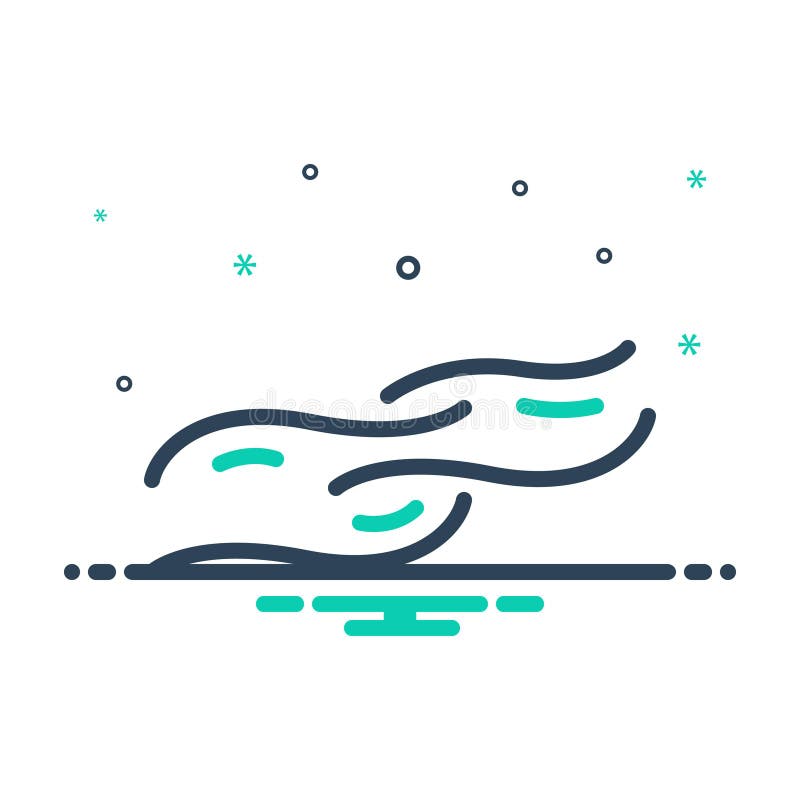 Mix Icon for Wind, Air and Land Stock Vector - Illustration of motion ...