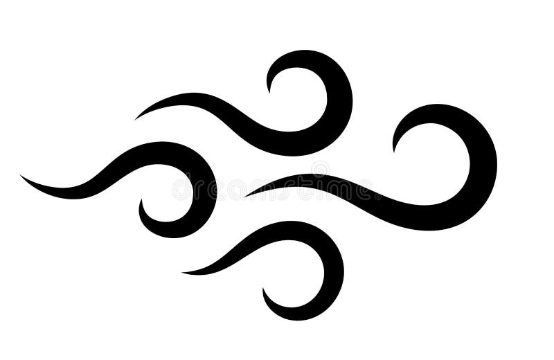 Puff of Wind, Air Cloud Vector Cartoon Stock Vector - Illustration of ...