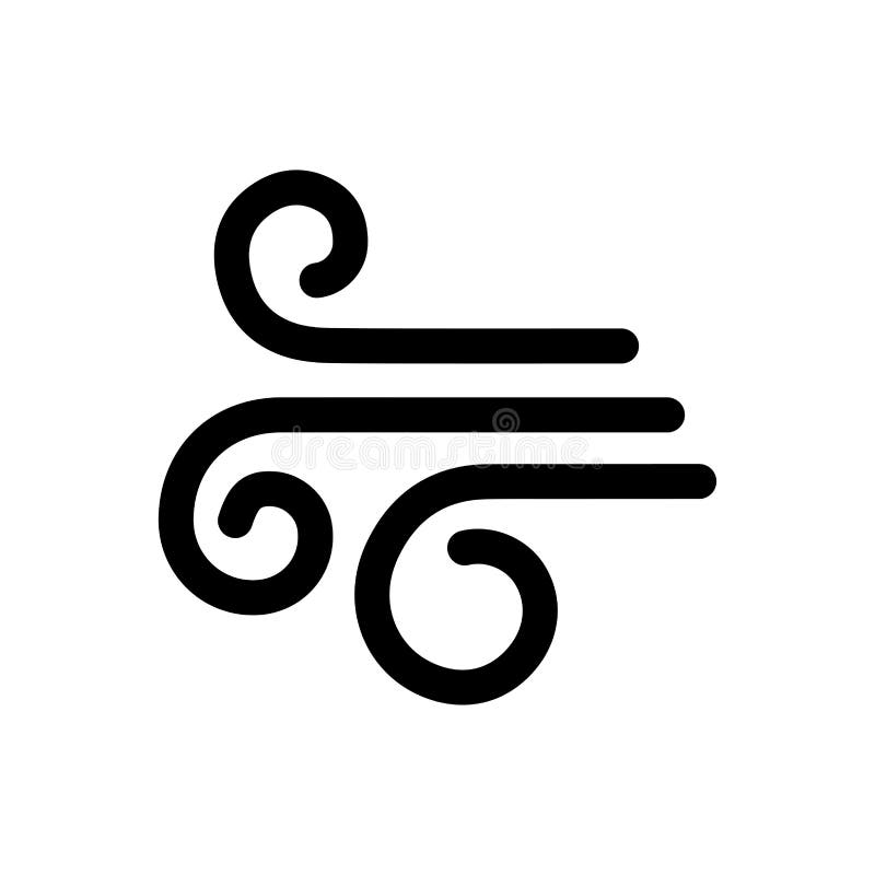 Wind Icon Flat Vector Template Design Trendy Stock Vector ...