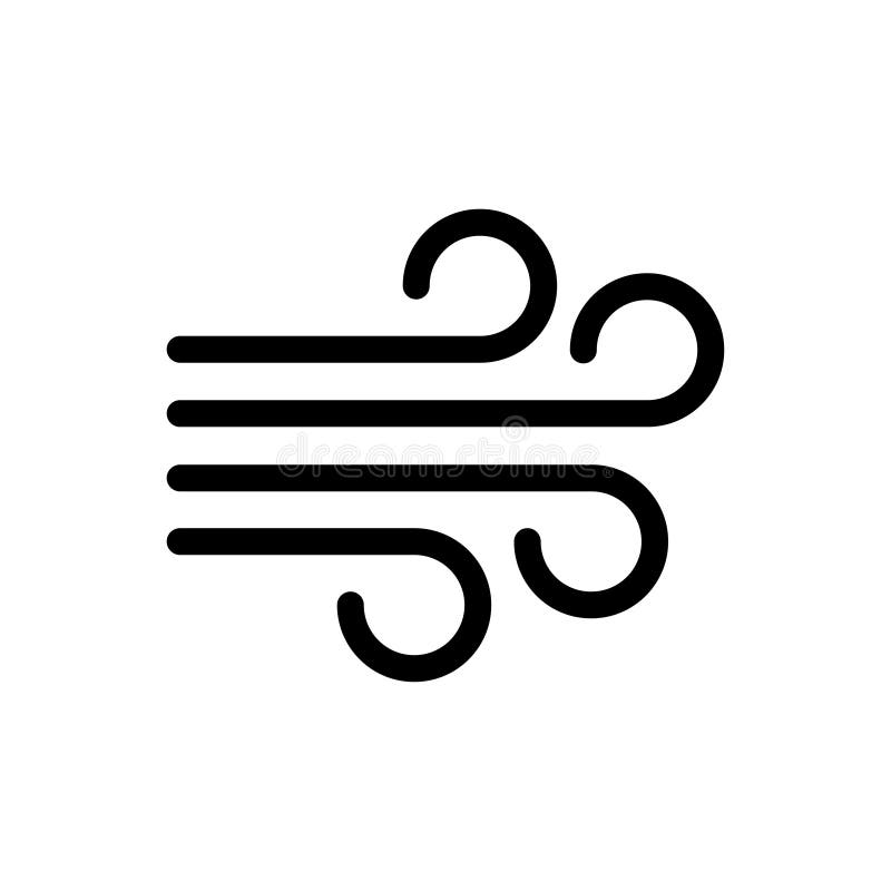 Wind Icon Flat Vector Template Design Trendy Stock Vector ...