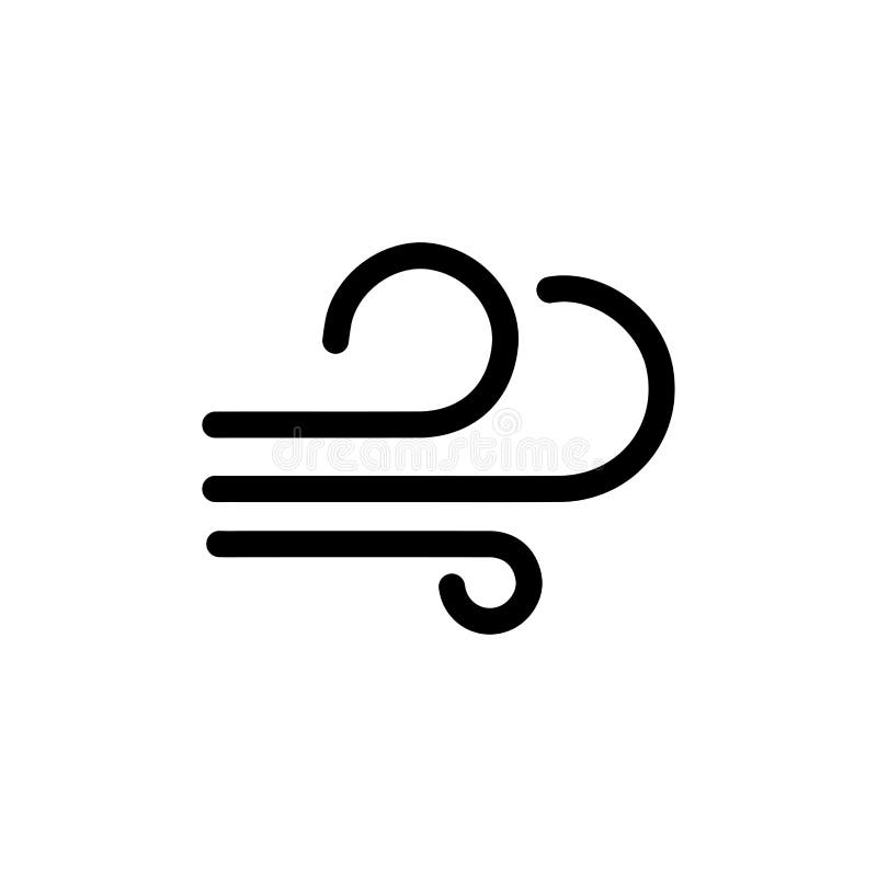 Wind Icon Flat Vector Template Design Trendy Stock Vector ...