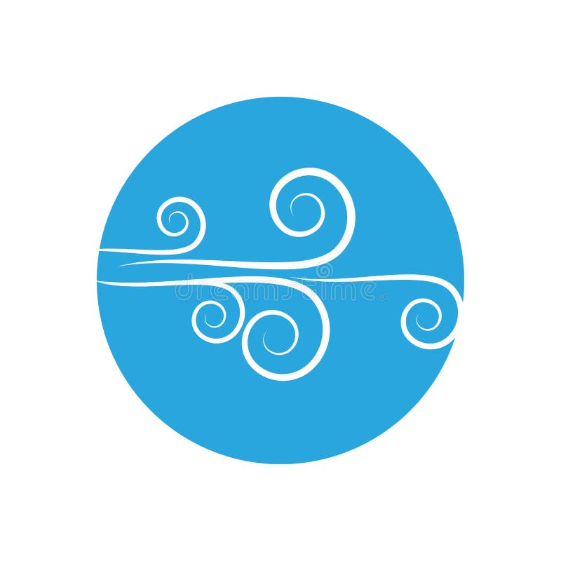 Wind Icon Isolated Logo Vector Template Design Stock Vector ...