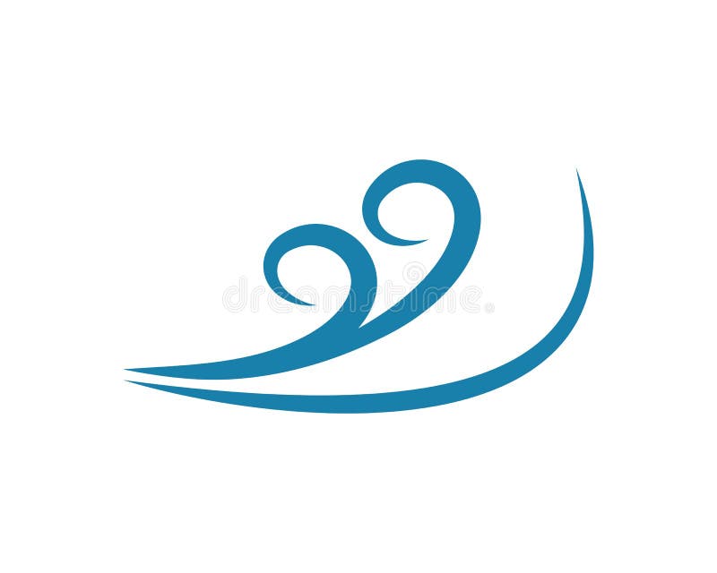 Wind Icon Logo Vector Illustration Stock Vector - Illustration of shape ...