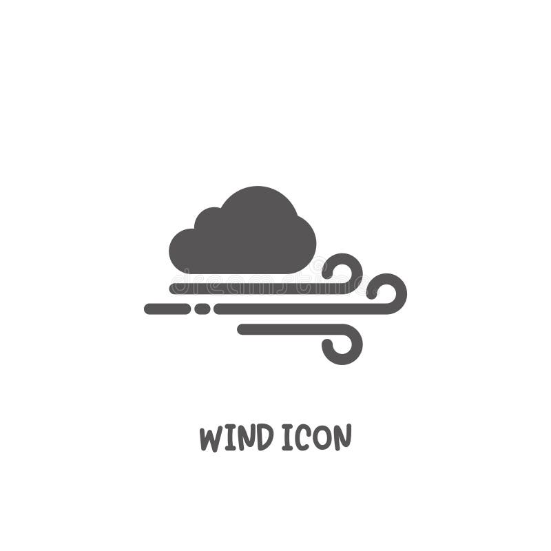 Wind Icon Simple Flat Style Vector Illustration Stock Illustration ...