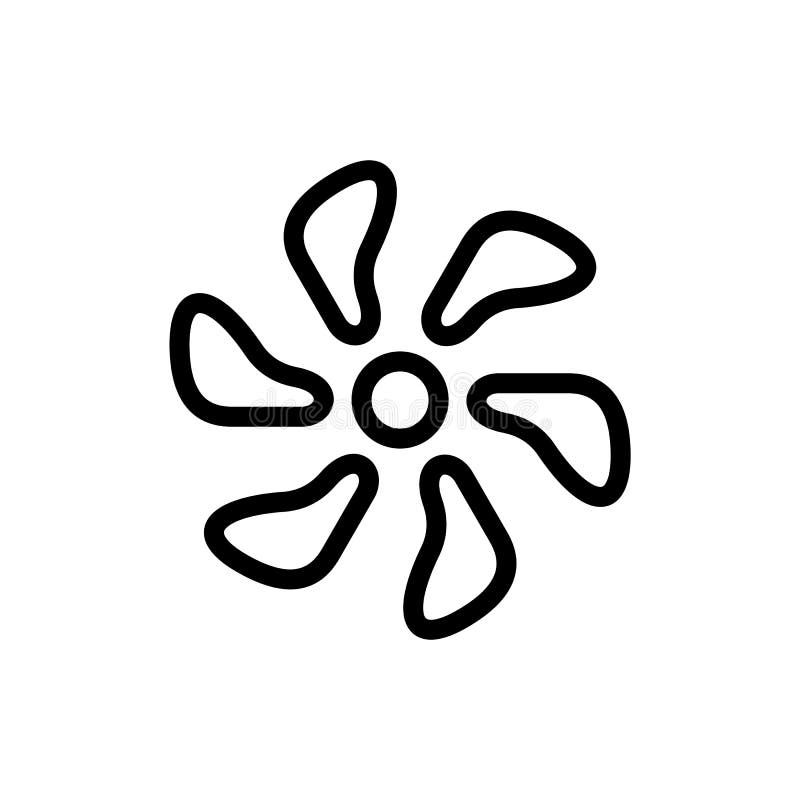 Wind Icon for Simple Flat Style Weather Ui Design Stock Vector ...