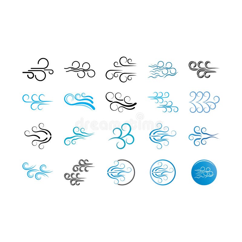 Wind Icon Vector Illustration Design Stock Vector - Illustration of ...
