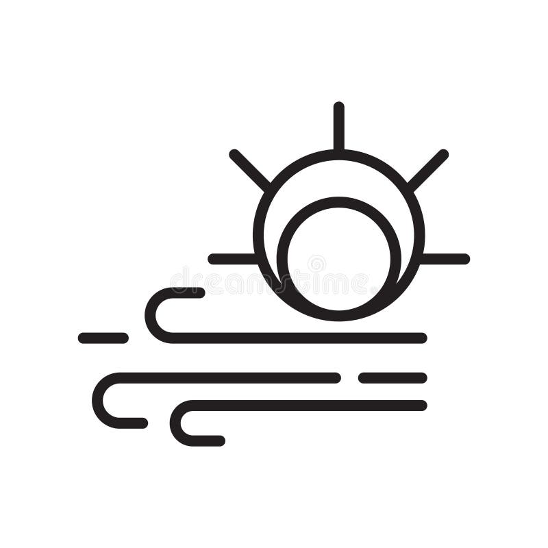Wind Icon Vector Sign and Symbol Isolated on White Background, Wind ...