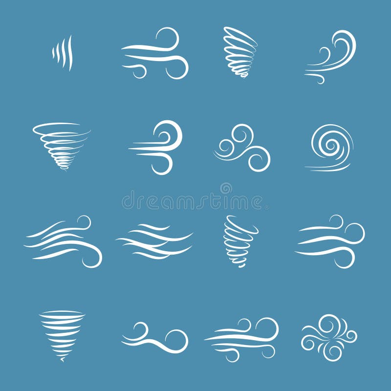 Wind icons vector stock vector. Illustration of meteorology - 64556400