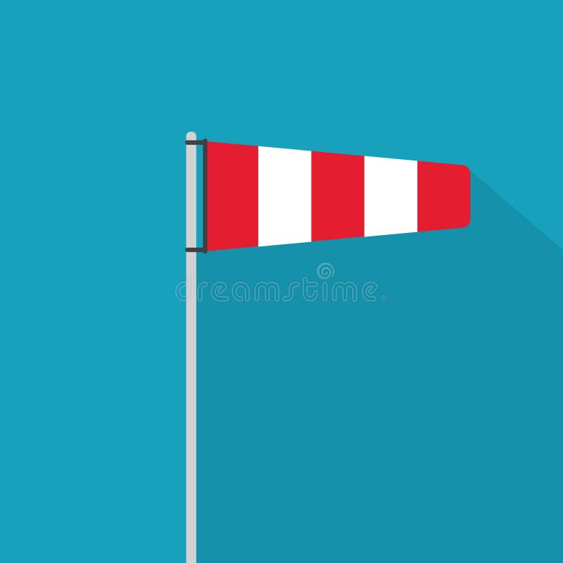 Wind indicator icon stock vector. Illustration of safety - 184108615