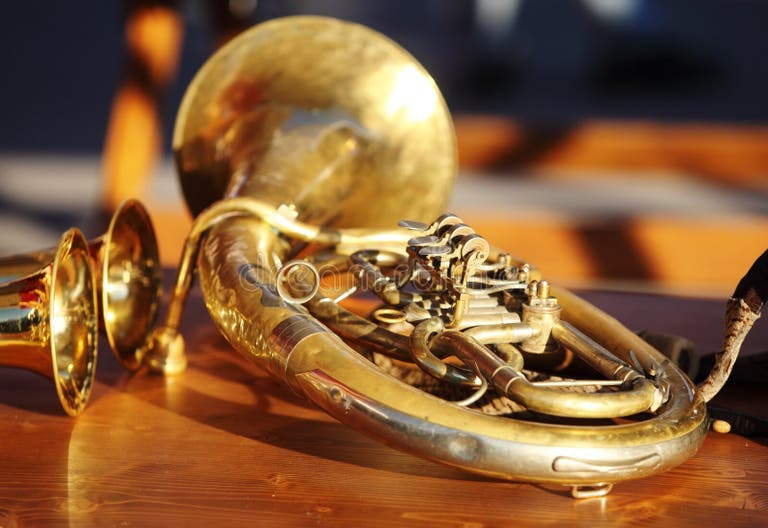 Wind instrument stock photo. Image of brass, play, blowing - 40273274
