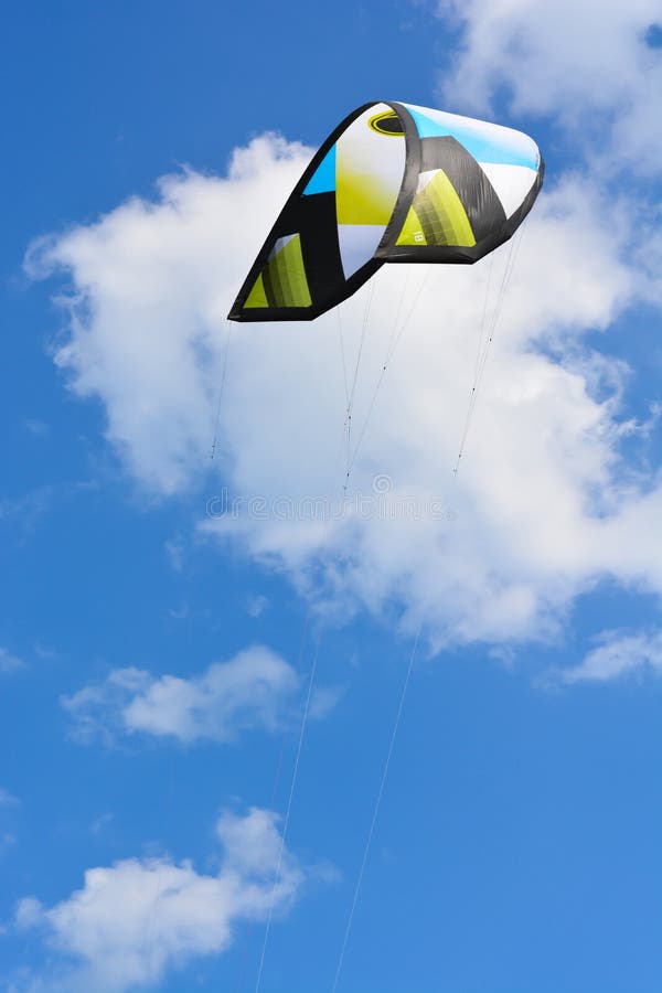 Wind kite on a blue sky stock image. Image of water, extreme - 57378397