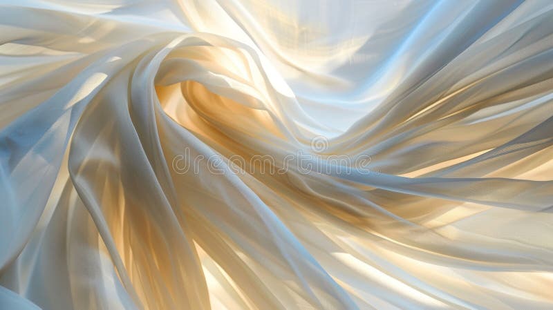 The Wind Lifts and Twirls the Fabric Creating a Mesmerizing Display of ...