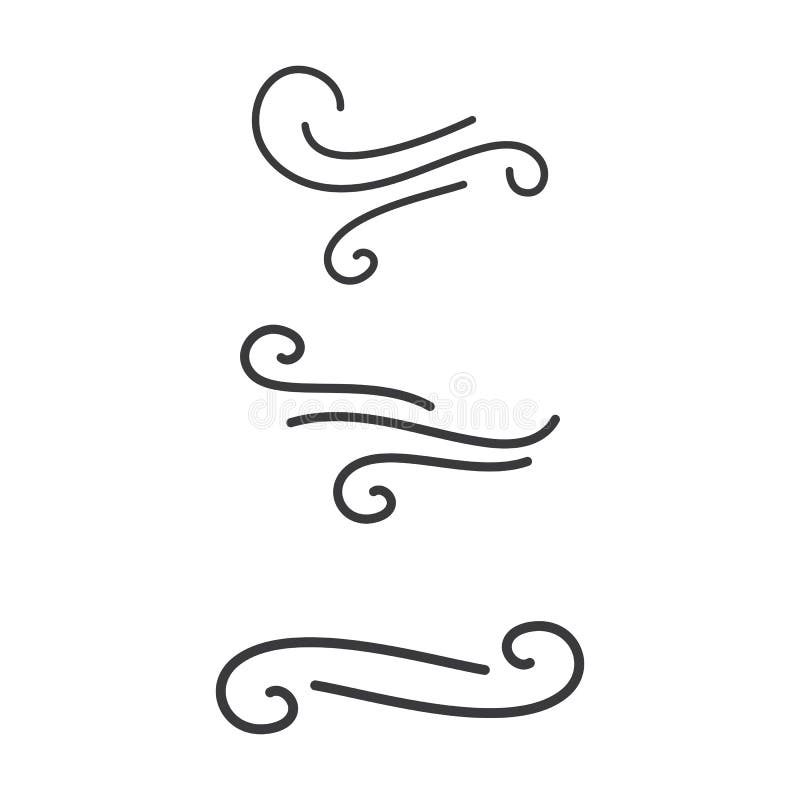 Wind Logo Illustration Vector Stock Vector - Illustration of nature ...